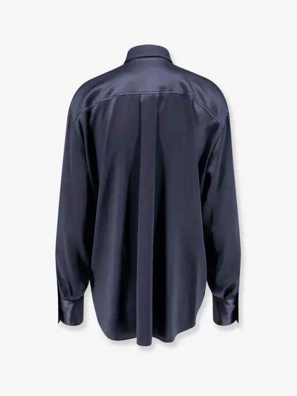 Brunello Cucinelli Silk Shirt With Monili Detail