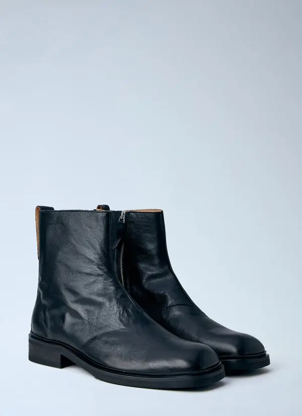 Our Legacy Daimono Zip Leather Ankle Boots