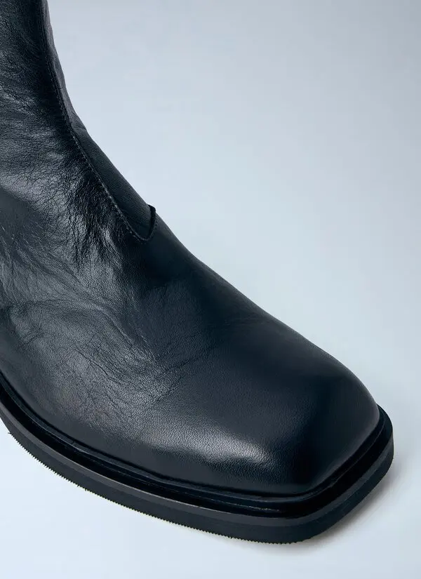 Our Legacy Daimono Zip Leather Ankle Boots