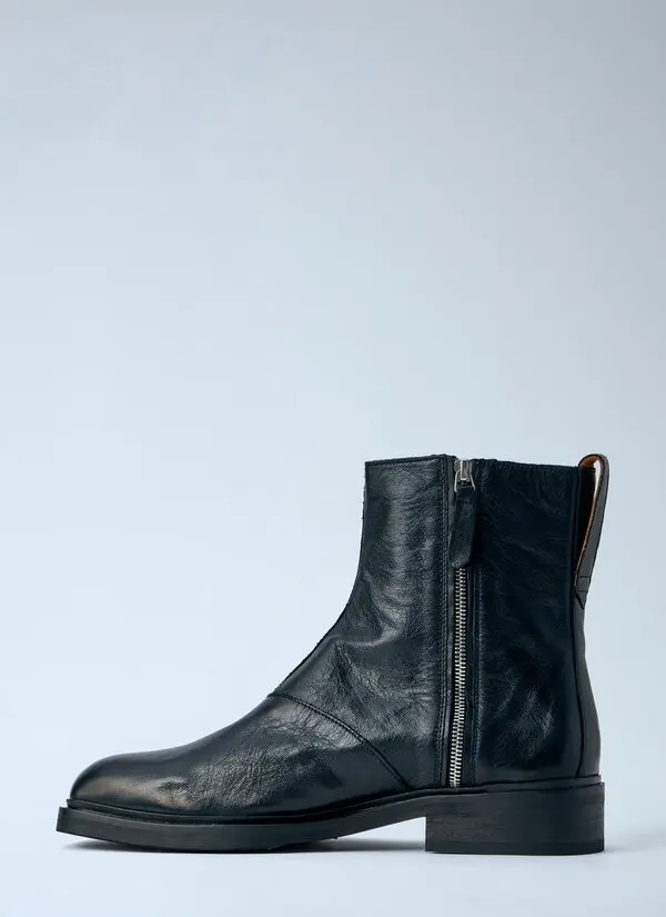 Our Legacy Daimono Zip Leather Ankle Boots