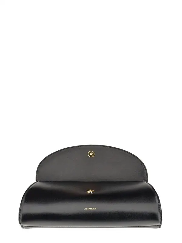 JIL SANDER Small Cannoli Bag - Black