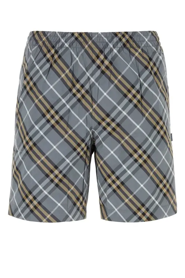 Burberry Embroidered Nylon Swimming Shorts - Multicolor