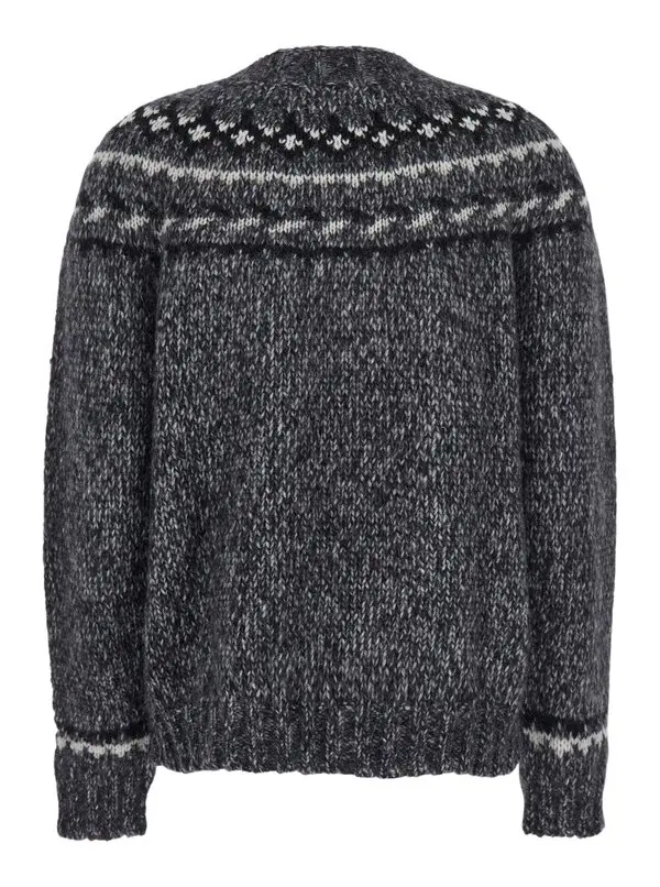 P.a.r.o.s.h Wool Blend Crewneck Sweater With Contrasting Embroidery
