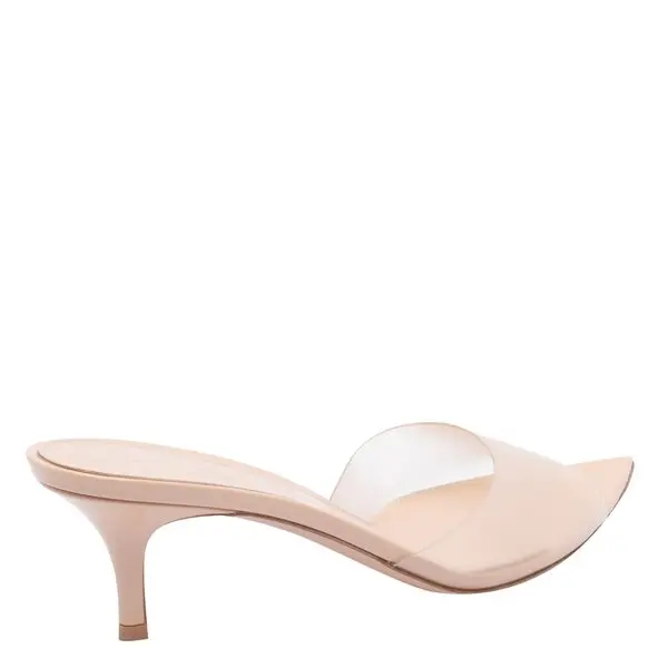 GIANVITO ROSSI Elle Transparent Stiletto Sandals - Multicolor