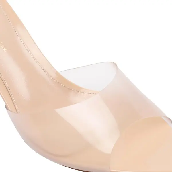GIANVITO ROSSI Elle Transparent Stiletto Sandals - Multicolor