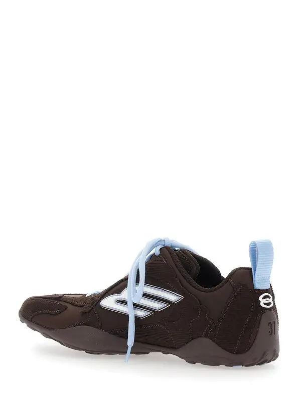Balenciaga Monday Ultra" Low Top Sneakers With Velvet Inserts - Multicolor