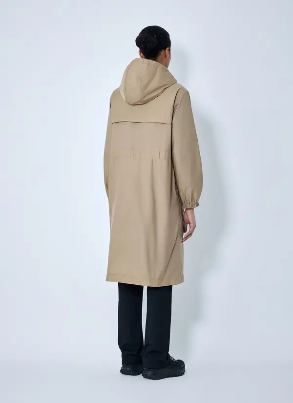 Moncler Hooded Parka Coat In Nylon