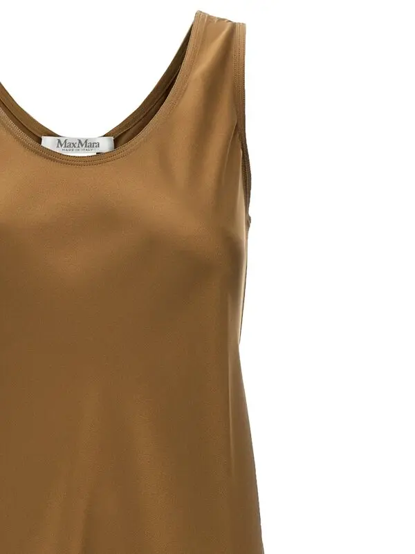 Max Mara Banio Silk Dress - Brown