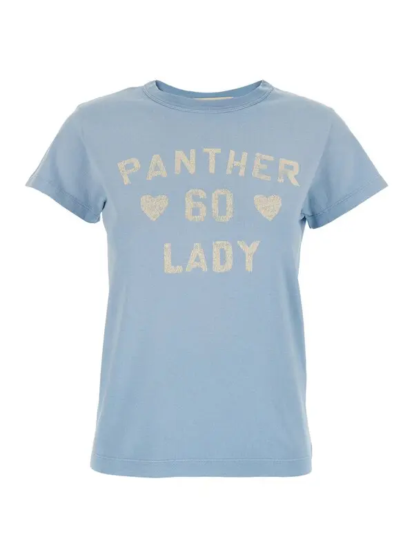 Valentino Garavani Cotton Jersey T-shirt With Maxi Logo - Blue