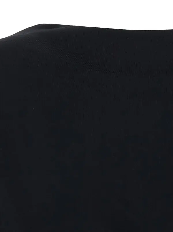 Jacquemus La Robe Mistral Crew Neck Dress With Open Back - Black