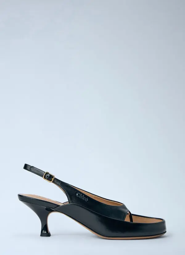 Chloé Junie Heeled Sandals - Black