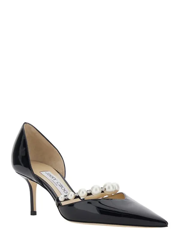 JIMMY CHOO Aurelie Stiletto Heels With Pearl Embellishment - Multicolor
