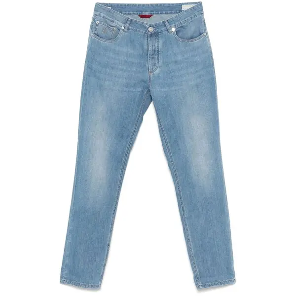 Brunello Cucinelli Slim-fit Denim Jeans - Multicolor