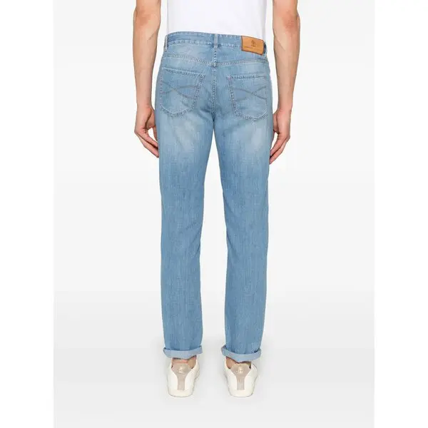 Brunello Cucinelli Slim-fit Denim Jeans - Multicolor