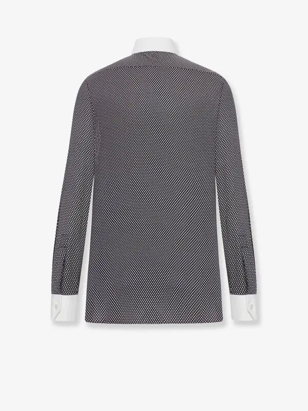 TOM FORD Microfantasy Cotton Shirt - Multicolor