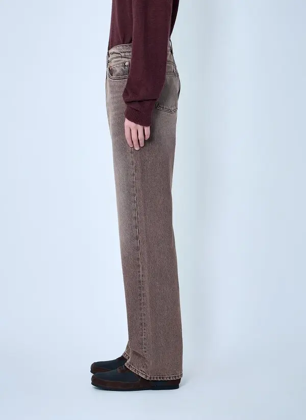 Our Legacy Carlson Cut Jeans Wide Leg - Brown