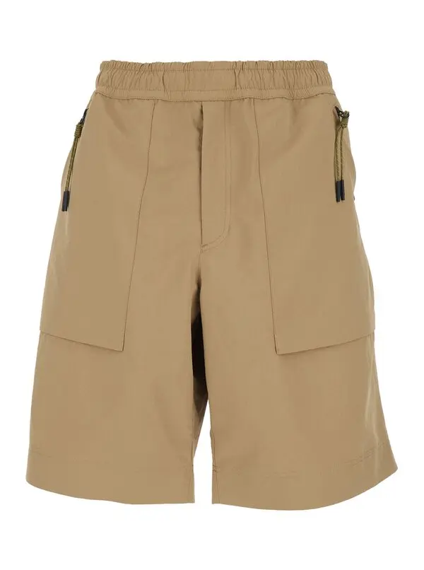 Moncler Technical Fabric Bermuda Shorts - Multicolor