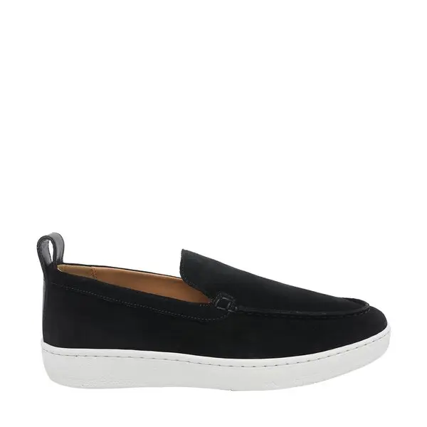 LANVIN Cruiser Suede Slip-on Loafers - Black
