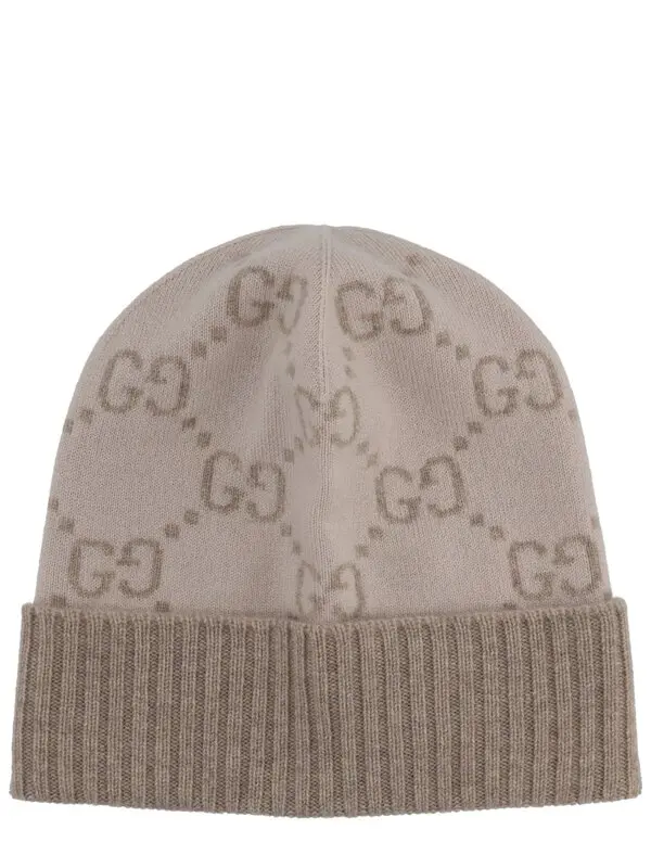 Gucci Jacquard Gg Beanie - Multicolor