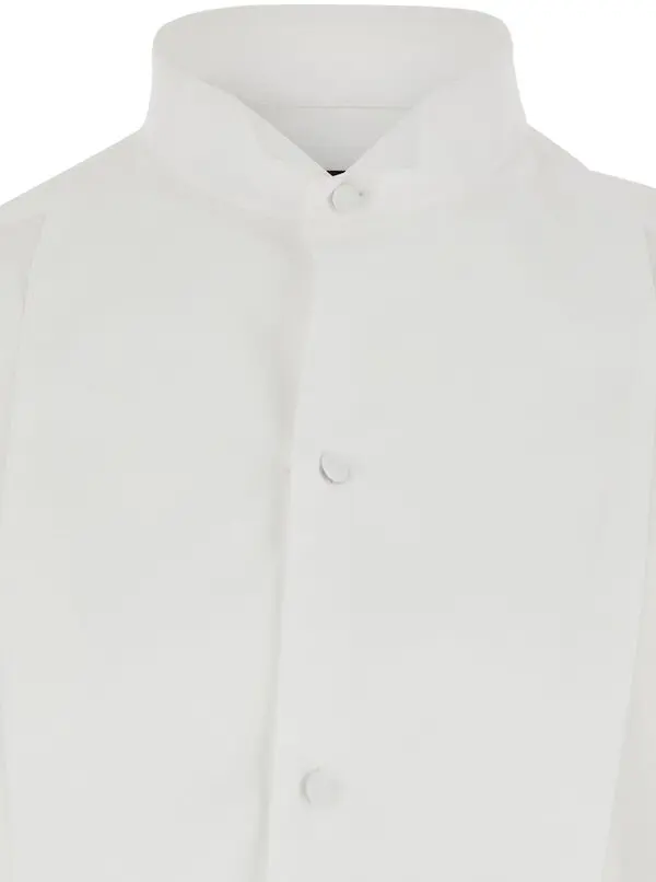 TOM FORD White Long-sleeved Shirt With Tone-on-tone Button Closure In Cotton For - Multicolor