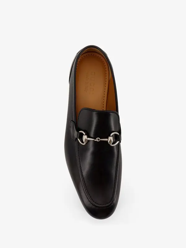Gucci Jordaan Leather Loafers - Black