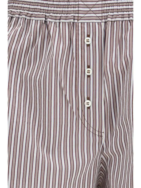 Brunello Cucinelli Striped Silk Boxer Shorts