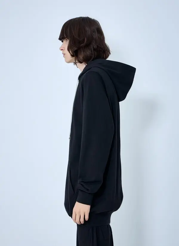 Rick Owens Drawstring Hooded Sweatshirt - Black