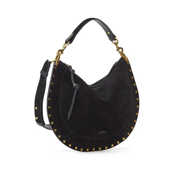 Isabel Marant Étoile Calf Suede Satchel With Stud Embellishment