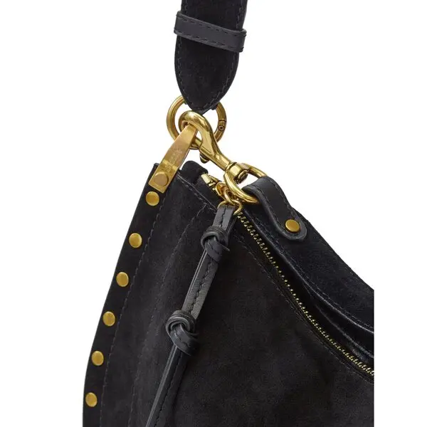 Isabel Marant Étoile Calf Suede Satchel With Stud Embellishment