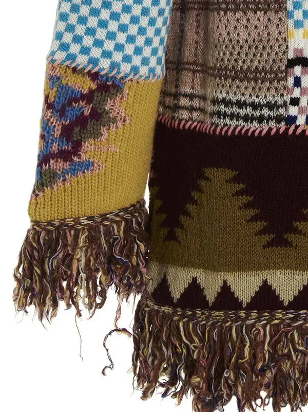 Etro Virginia Patchwork Knit Minidress - Multicolor