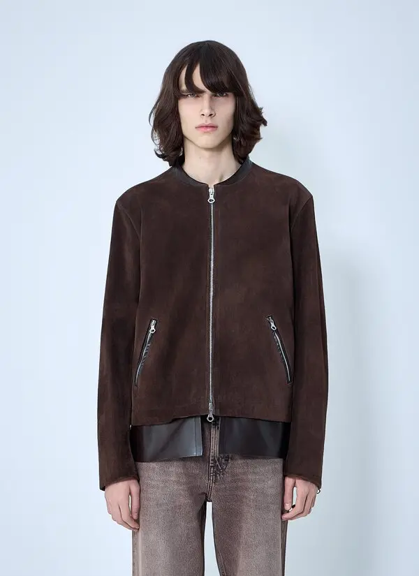 Our Legacy Drift Zip-fastening Suede Jacket - Brown