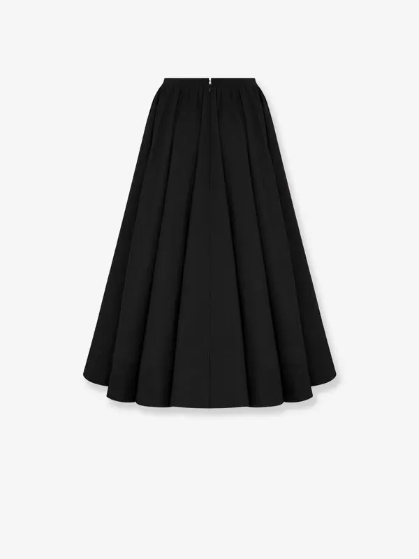 Dior Flared Silk Midi Skirt