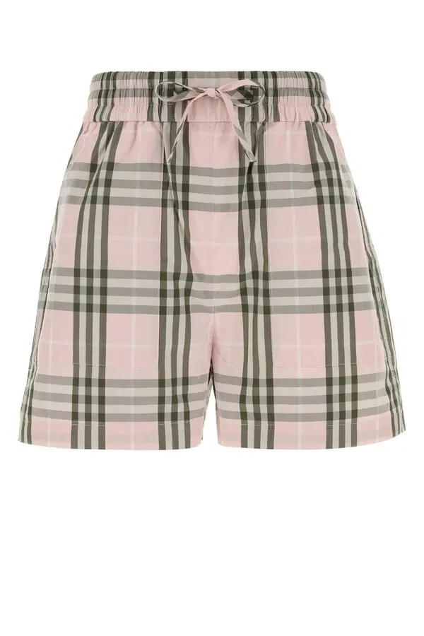 Burberry Embroidered Poplin Shorts - Multicolor