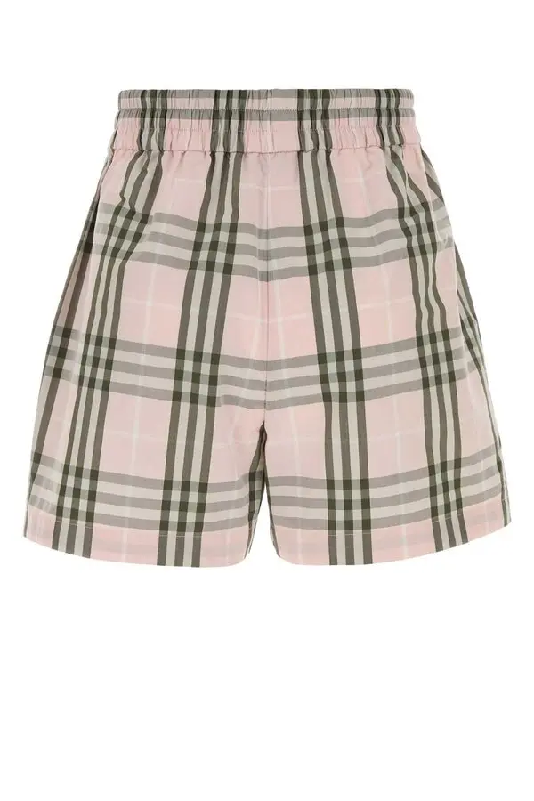 Burberry Embroidered Poplin Shorts - Multicolor
