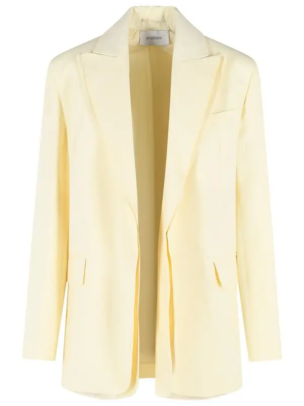 Sportmax Tenuta Blazer In Light Viscose Blend - Yellow