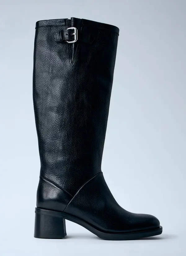 Our Legacy Knee-high Leather Boots - Black