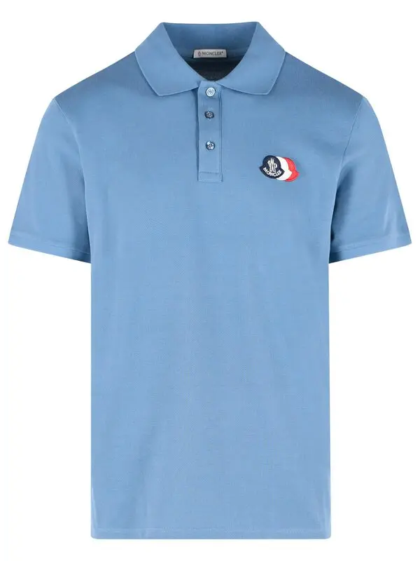 Moncler Polo Shirt In Light Cotton