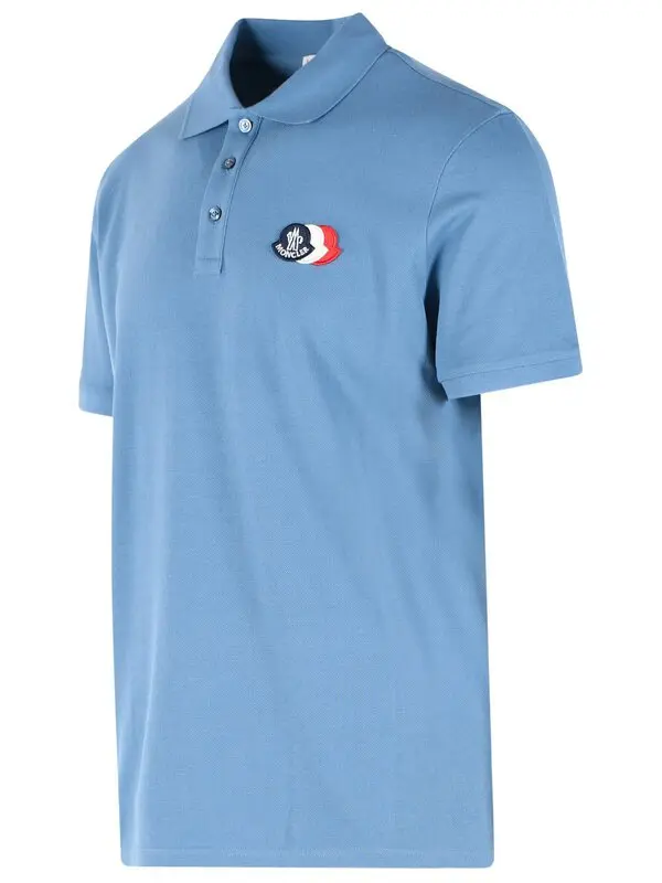 Moncler Polo Shirt In Light Cotton