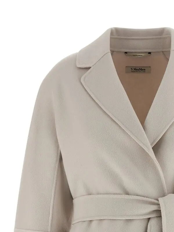 Max Mara Arona' Pure Wool Coat - Cream