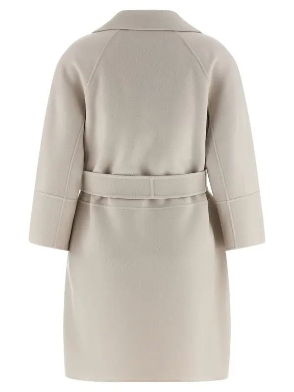 Max Mara Arona' Pure Wool Coat - Cream