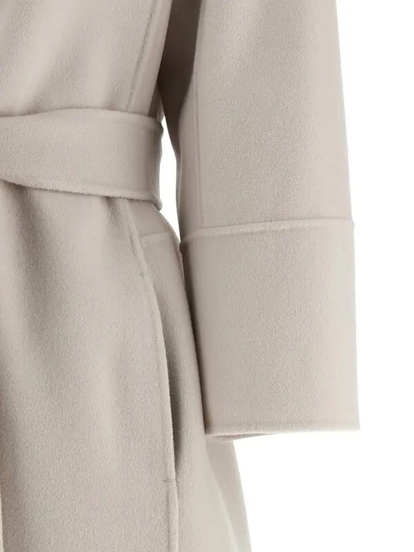 Max Mara Arona' Pure Wool Coat - Cream