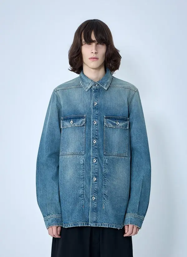Rick Owens Denim Overshirt Jacket