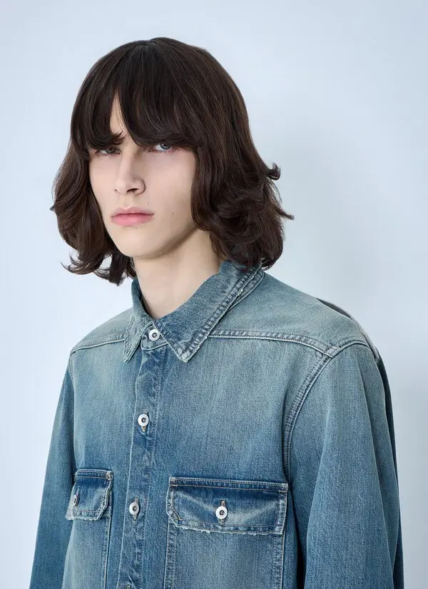 Rick Owens Denim Overshirt Jacket
