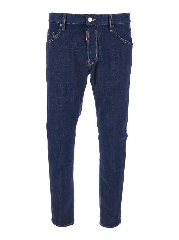 Dsquared2 Denim Jeans With Logo Detail - Multicolor