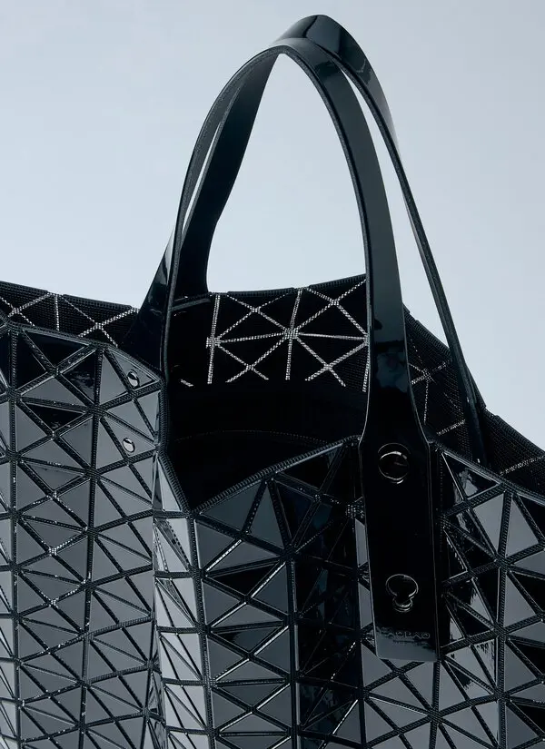 Issey Miyake Geometric Paneled Tote Bag - Black