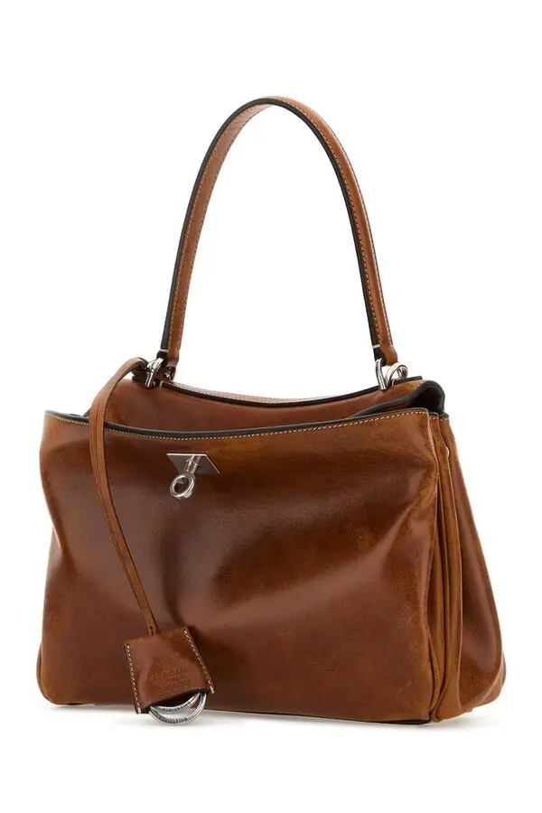 Balenciaga Small Rodeo Leather Handbag - Brown