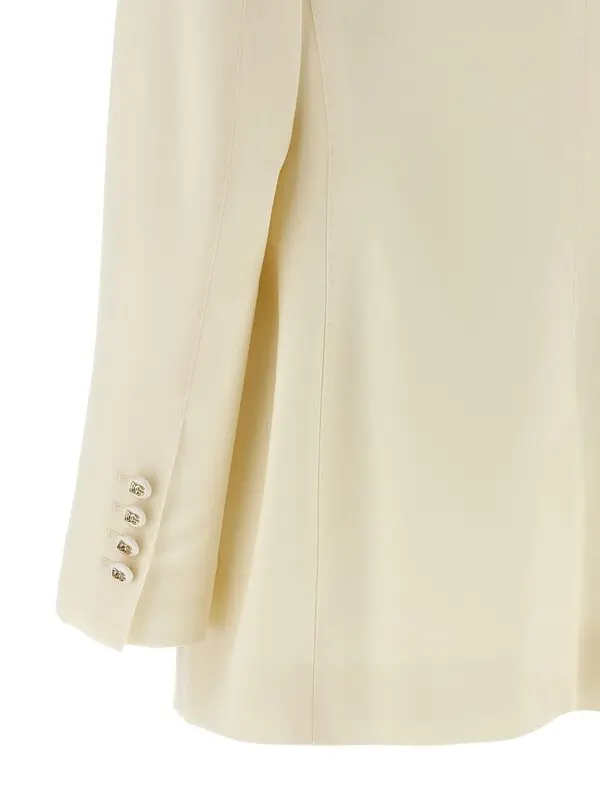Dolce & Gabbana Turlington' Wool Gabardine Blazer - White