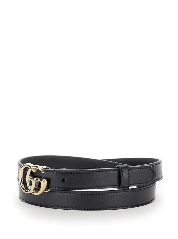Gucci Double G Buckle Leather Belt - Multicolor