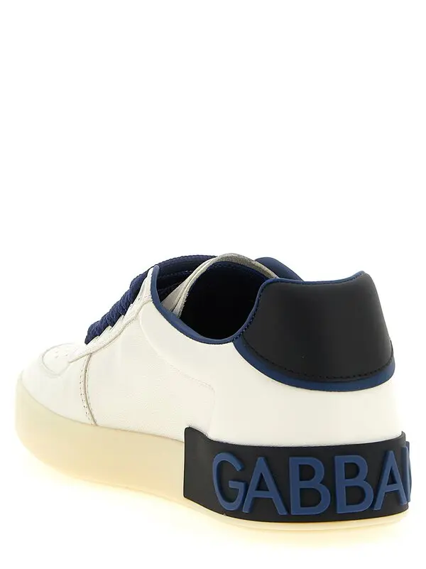 Dolce & Gabbana Portofino' Nappa Leather Sneakers - Blue