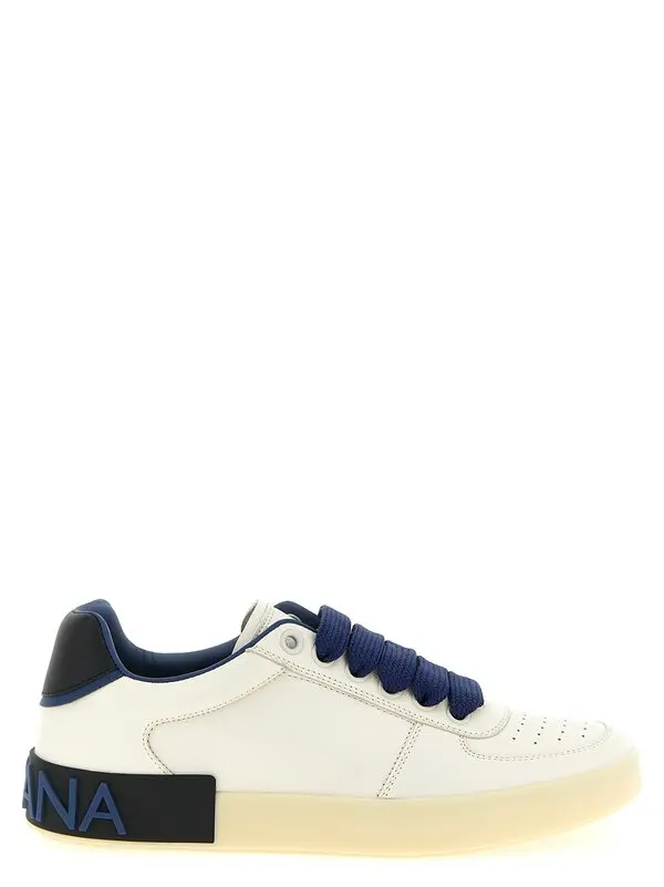 Dolce & Gabbana Portofino' Nappa Leather Sneakers - Blue